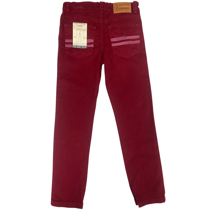 Pantalón vinotinto para niño– Codelin