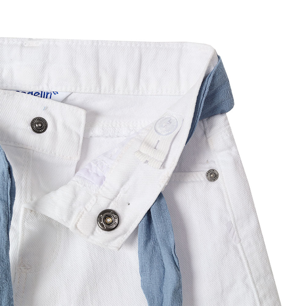 Short Con Cinturon Blanco Bebe Niña Ref.120189– Codelin