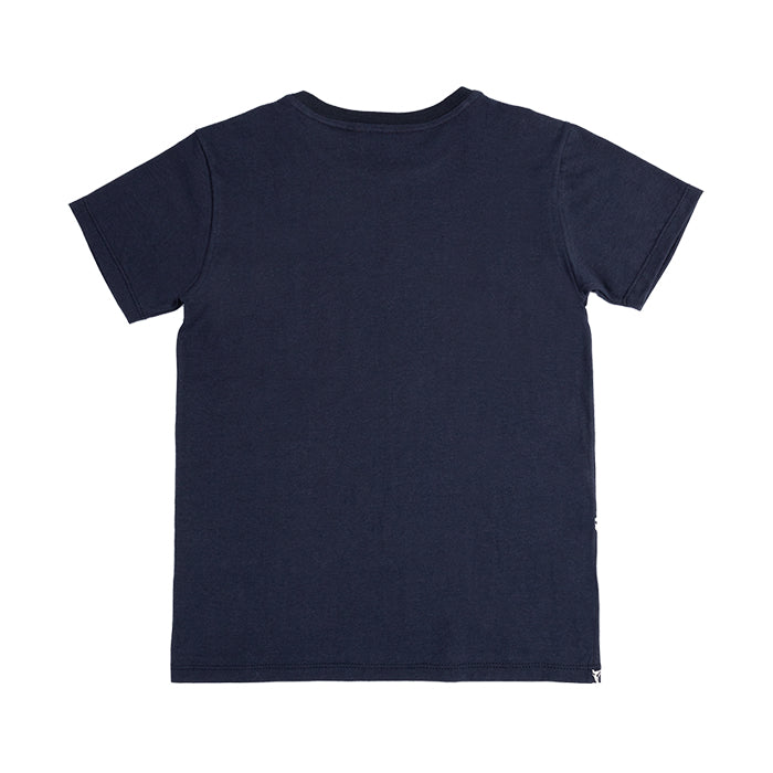 Camiseta Samuel azul oscuro manga corta para niño– Codelin